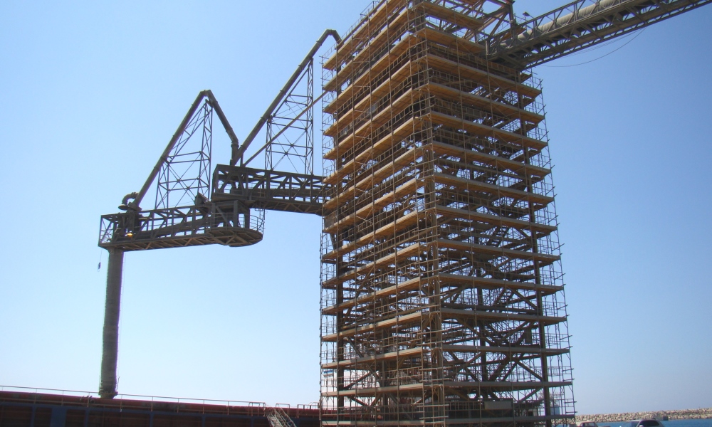 Vassiliko Port Ships Loading Tower