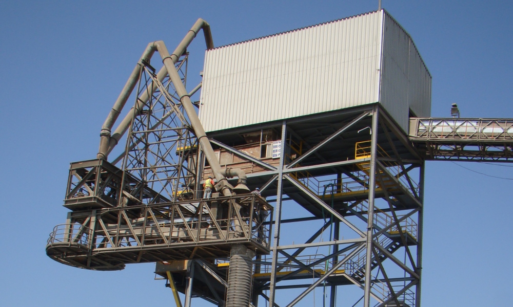 Vassiliko Port Ships Loading Tower